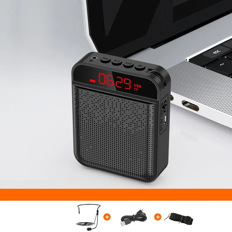 Mini Voice Amplifier Personal 3000mAh Microphone Headset Speaker ...