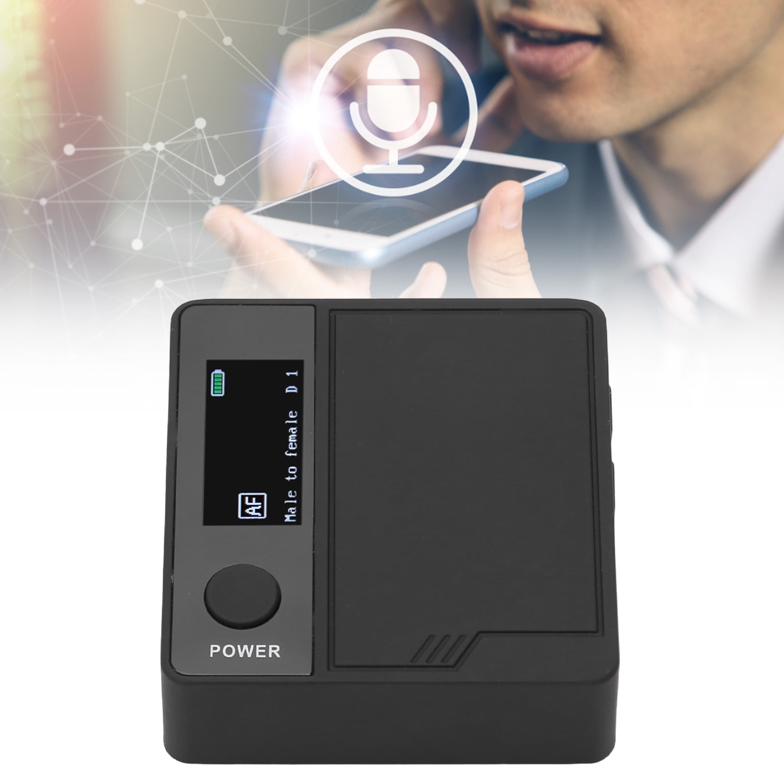 Mini Voice Changer, 1 Click Voice Beauty Live Sound Changer, Switch ...