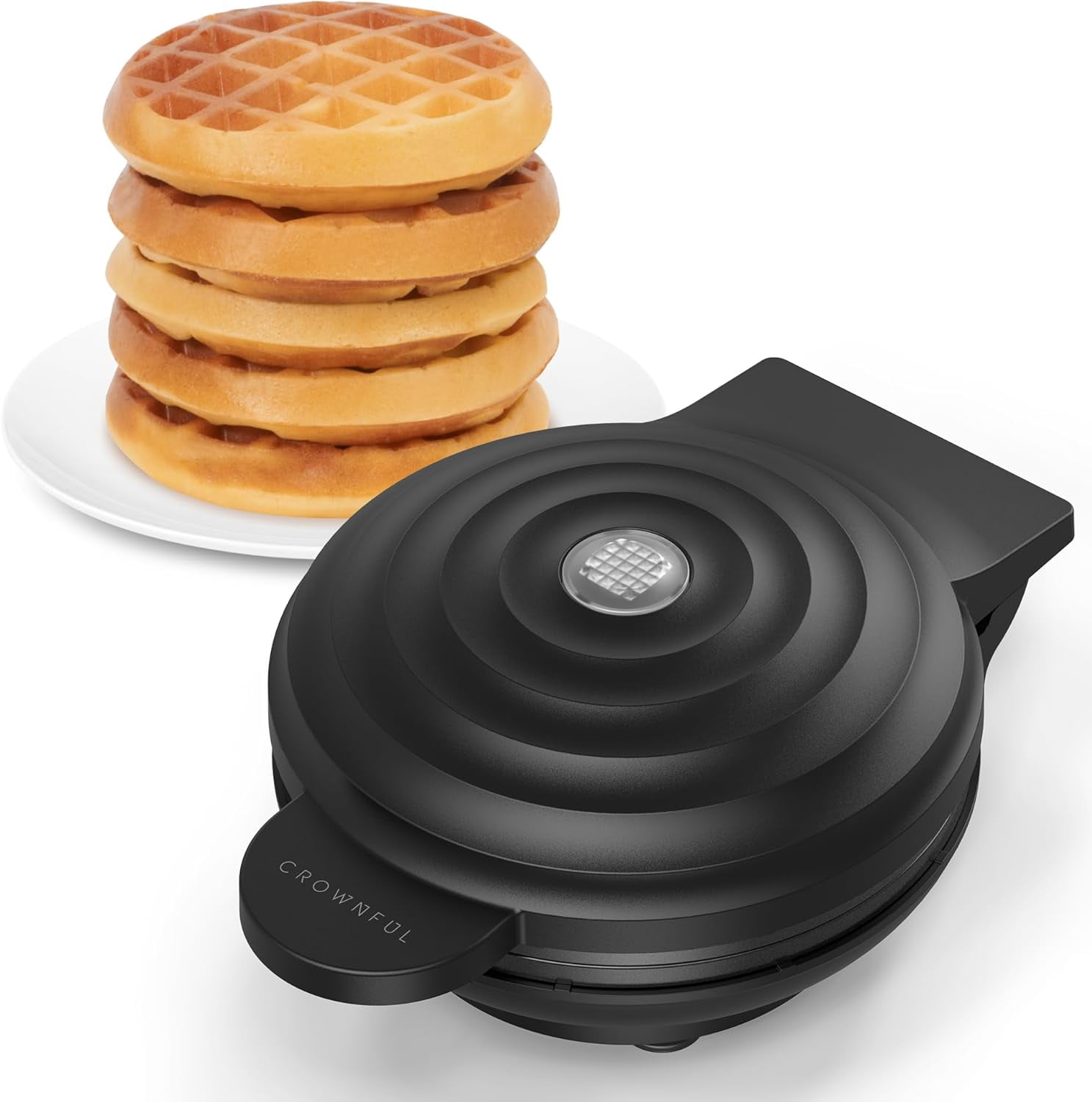 Mini Waffle Maker, 4" Chaffle Maker with Compact Design, Easy to Clean ...