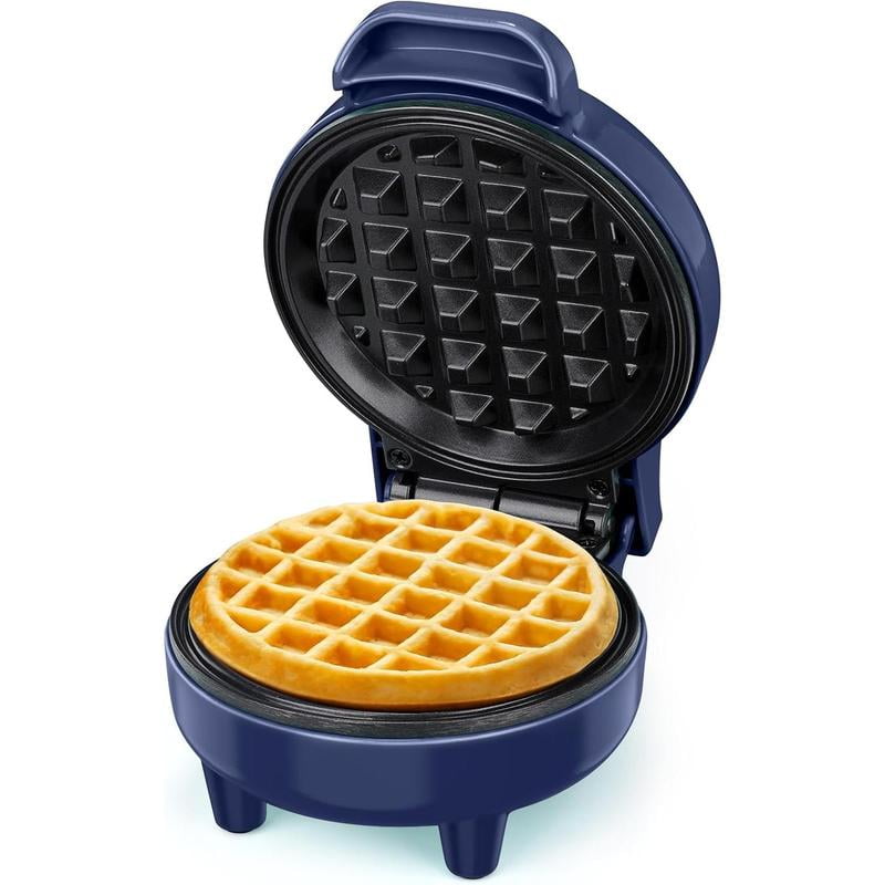 Mini Waffle Maker, 550W Waffle Iron, Ready Indicator Light, Cool Touch ...