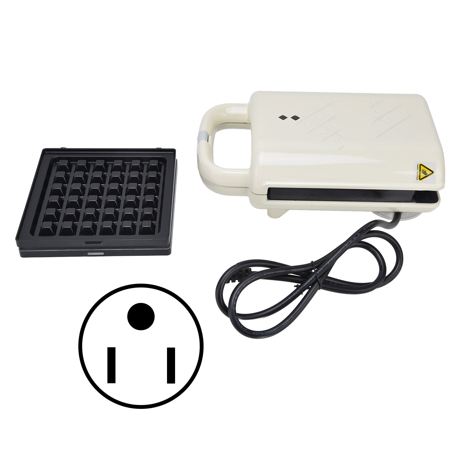 Mini Waffle Maker ABS Stainless Steel Waffle Sandwich 2 in 1 Breakfast ...