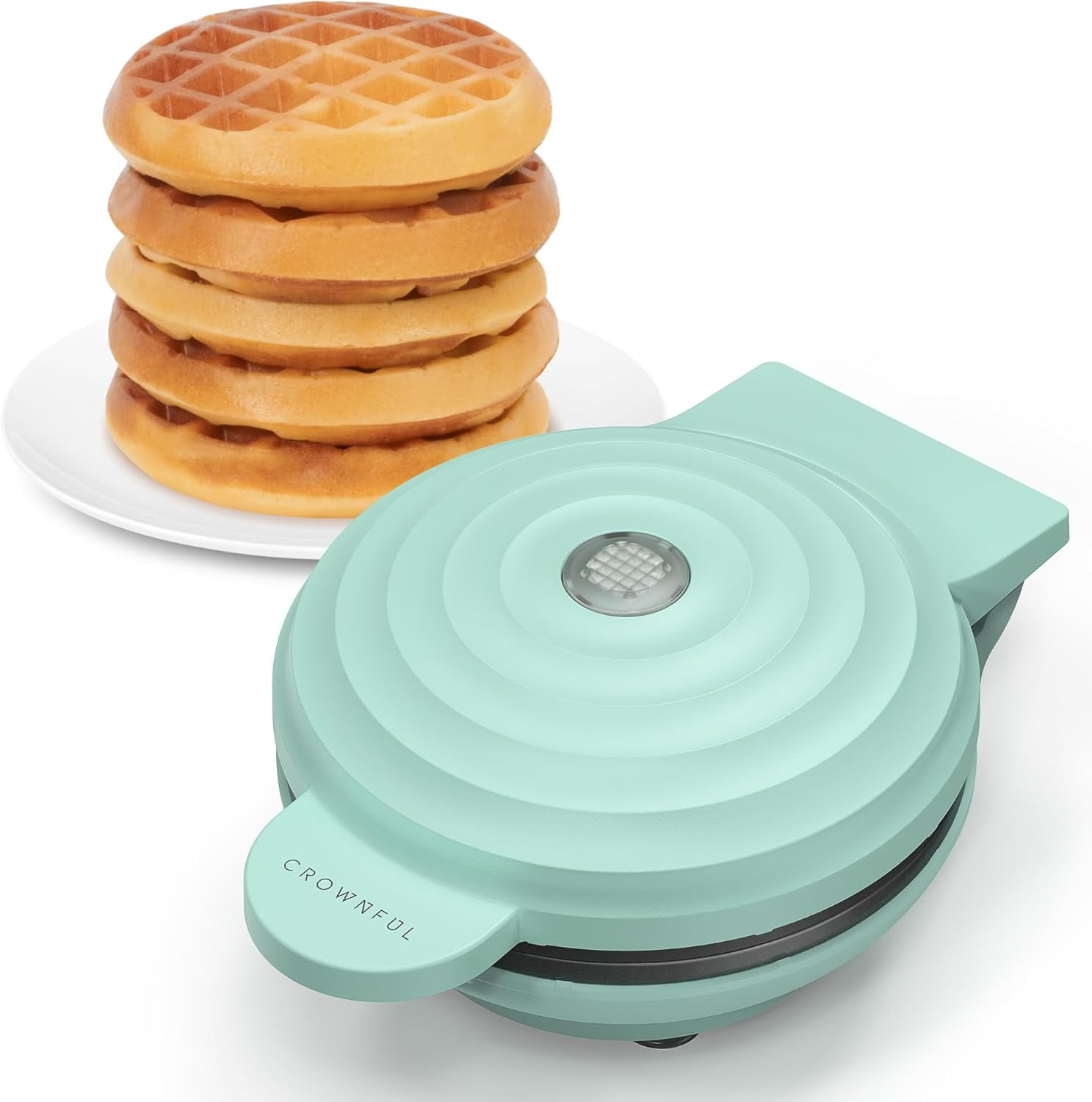 Mini Waffle Maker Machine, 4 Inch Chaffle Maker with Compact Design ...