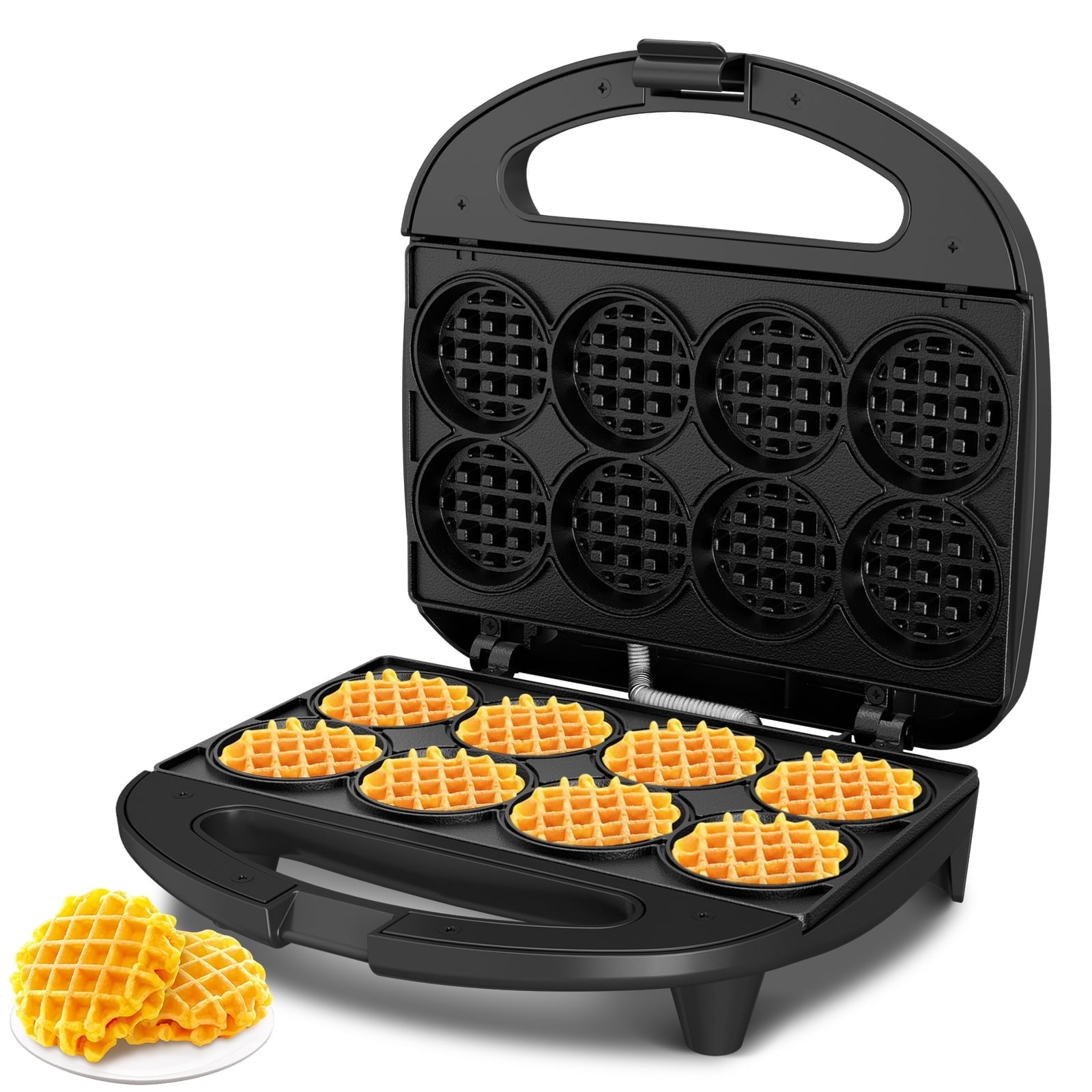 Mini Waffle Maker for Kids, Make Bite-Sized 8 * 2" Tiny Waffles, Great ...