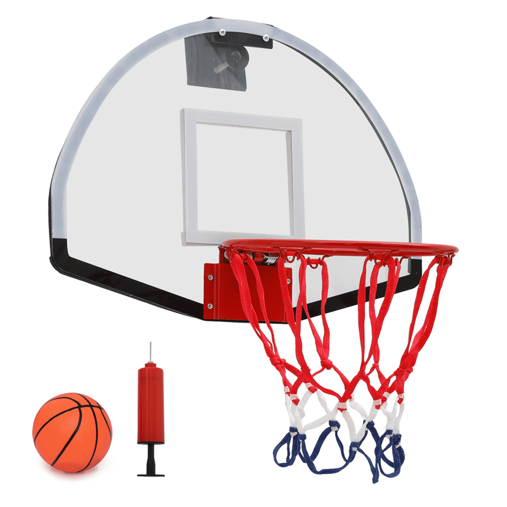 Mini Wall Mounted Basketball Rack, Oval with Small Basketball Air Pump ...