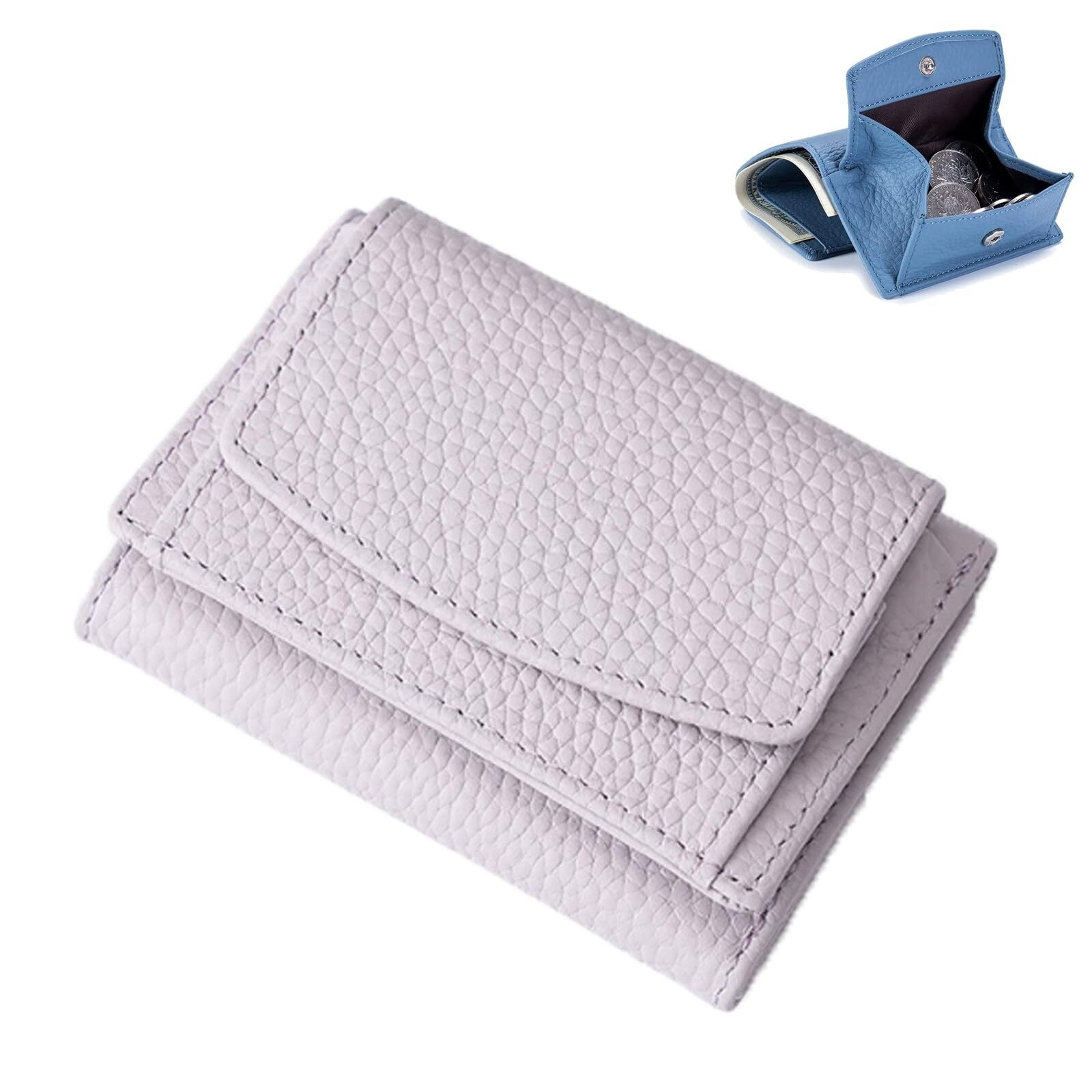 Mini Wallet, 2025 New Leather Rfid Blocking Card Holder Organizer ...