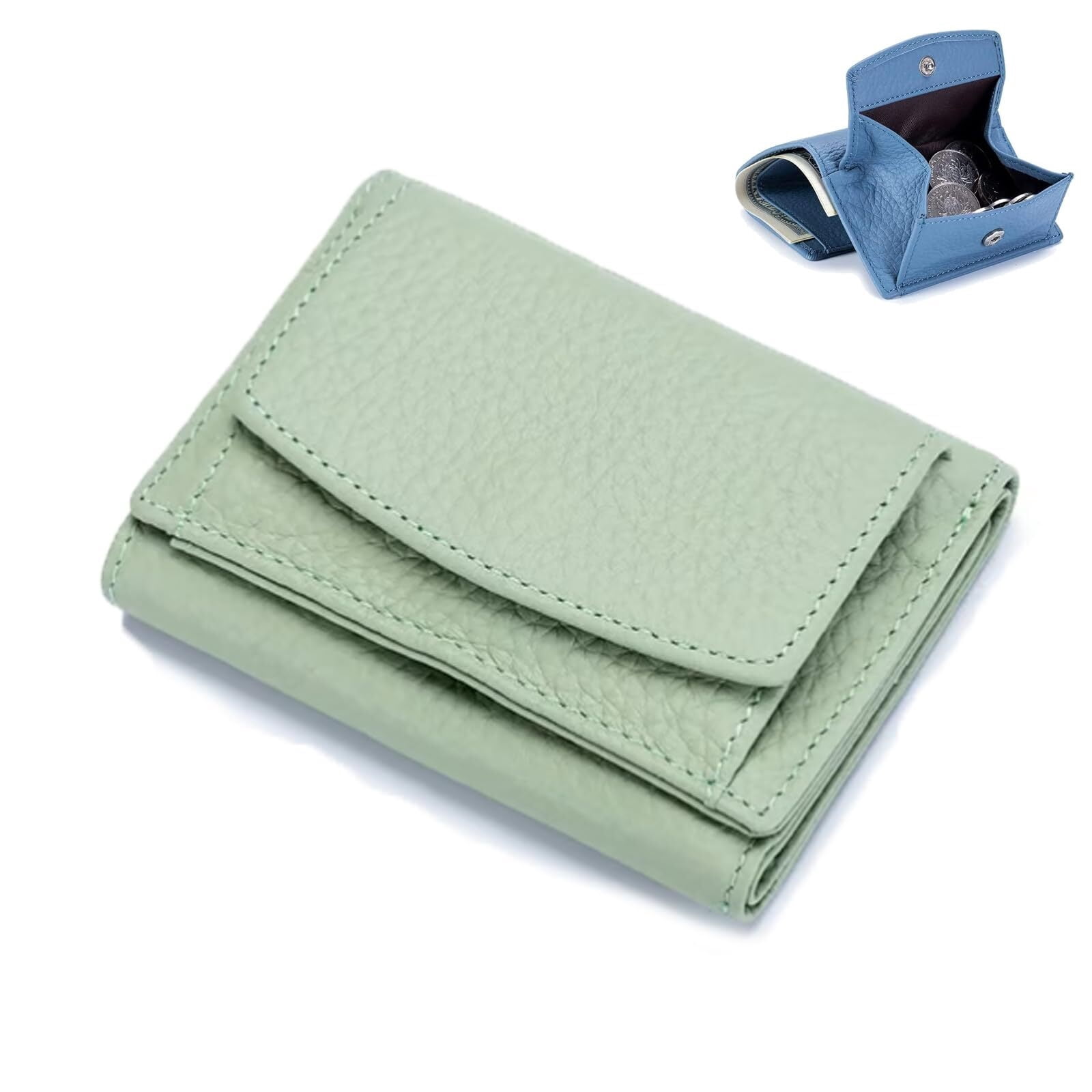 Mini Wallet,2025 New Leather Rfid Blocking Card Holder Organizer Pocket ...