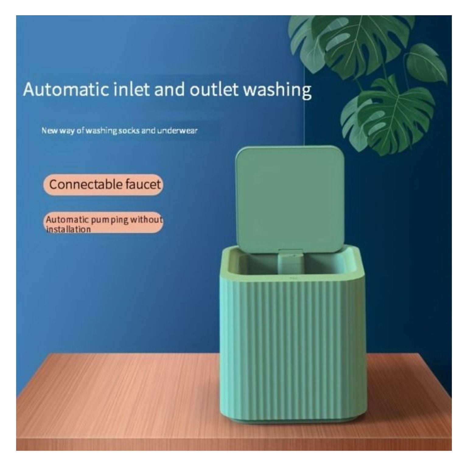 Mini Washing Machine - Automatic Baby Clothes Washer, Portable Laundry ...