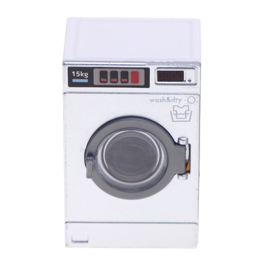 Mini Washing Machine Model Doll Machine Toy Household Toy Room Cake ...
