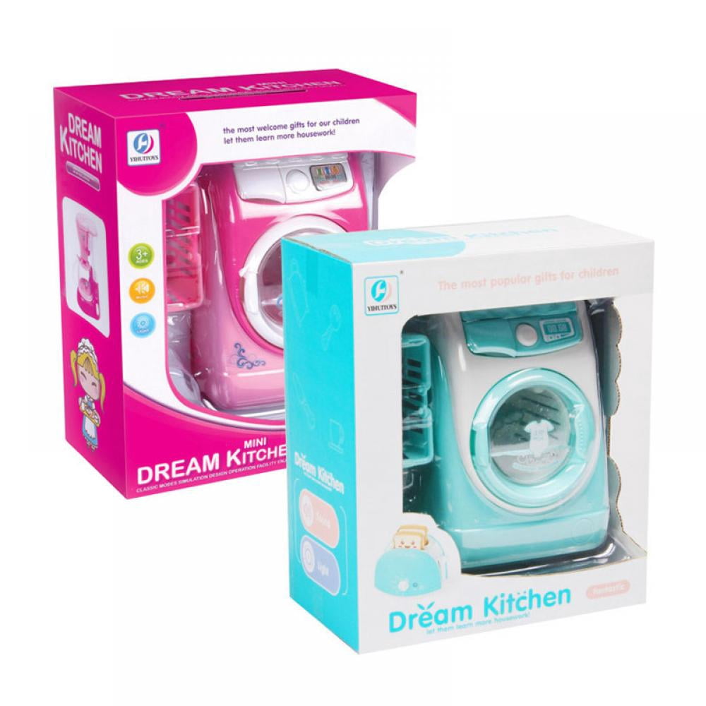 Mini Washing Machine Simulation Dollhouse Furniture Kitchen Toys Kids ...