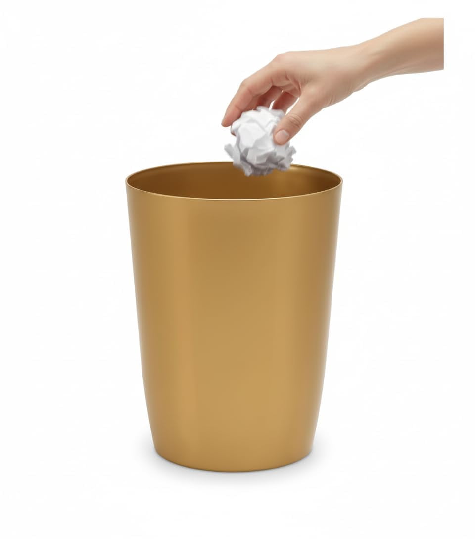Mini Waste Basket - Durable Small Plastic Garbage Trash Can Bin ...
