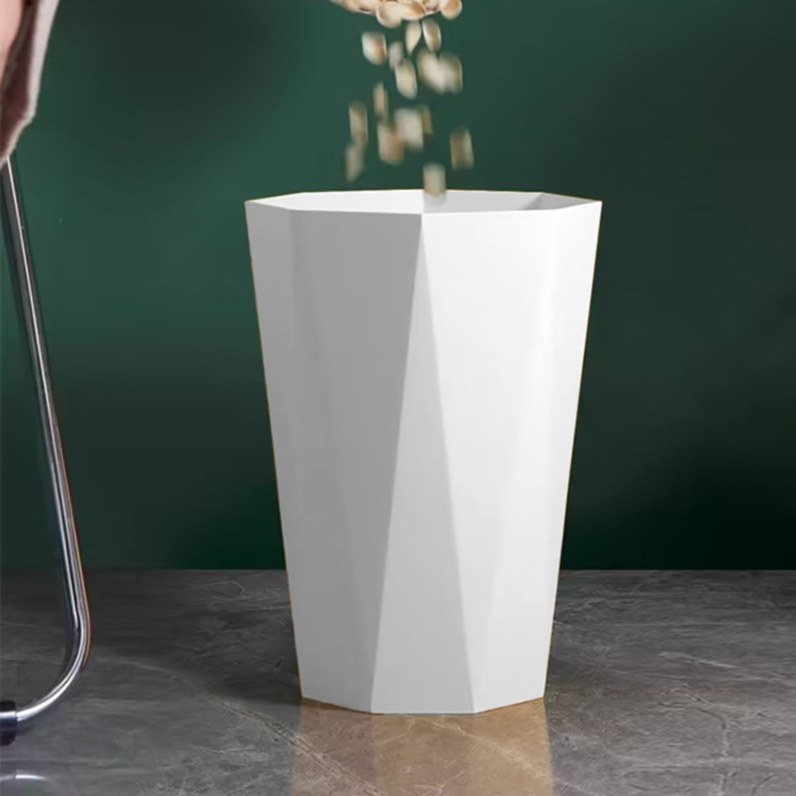 Mini Wastebasket, Small Trash Can, Plastic Lidless Garbage Container ...