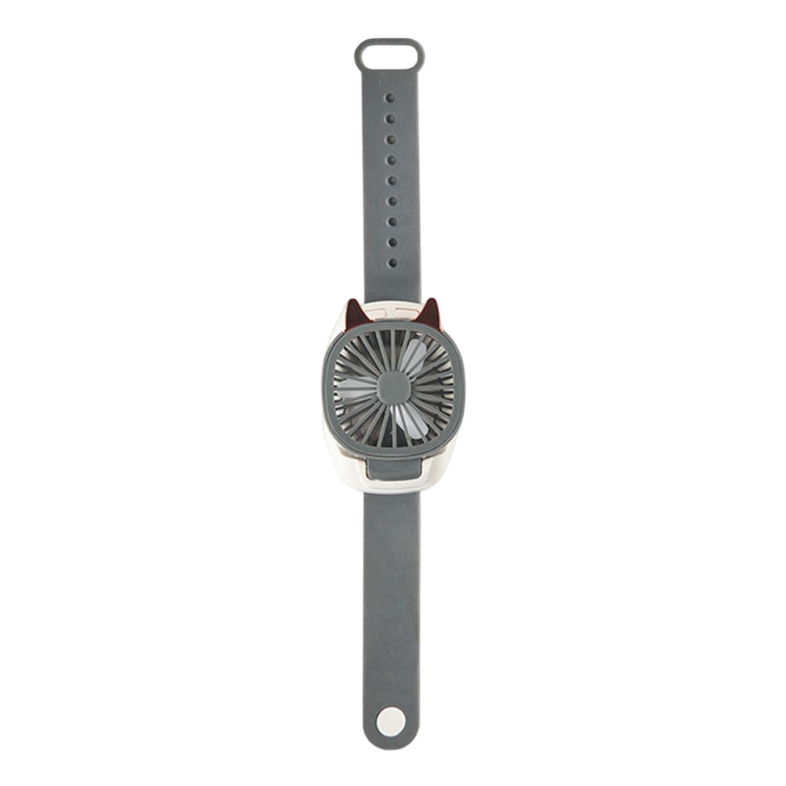 Mini Watch Style Fan Usb Rechargeable Handheld Fan Student Outdoor ...