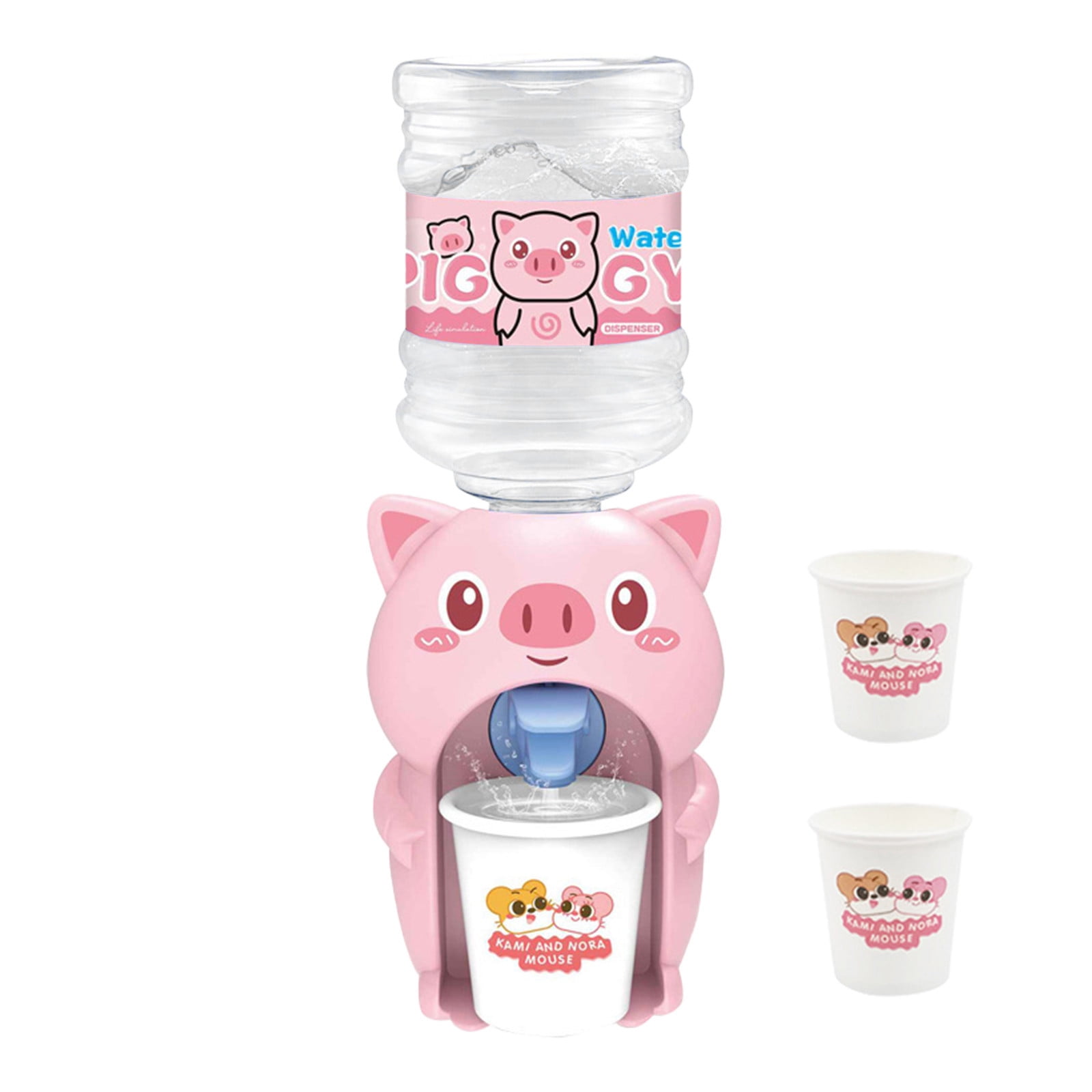 Mini Water Dispenser For Kids Pig Design Home Toy Interactive Water ...