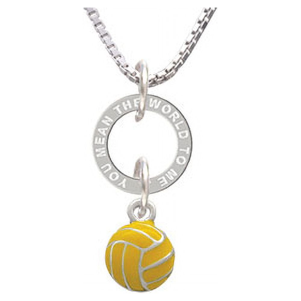 Mini Water Polo Ball - You Mean The World Eternity Ring Necklace ...