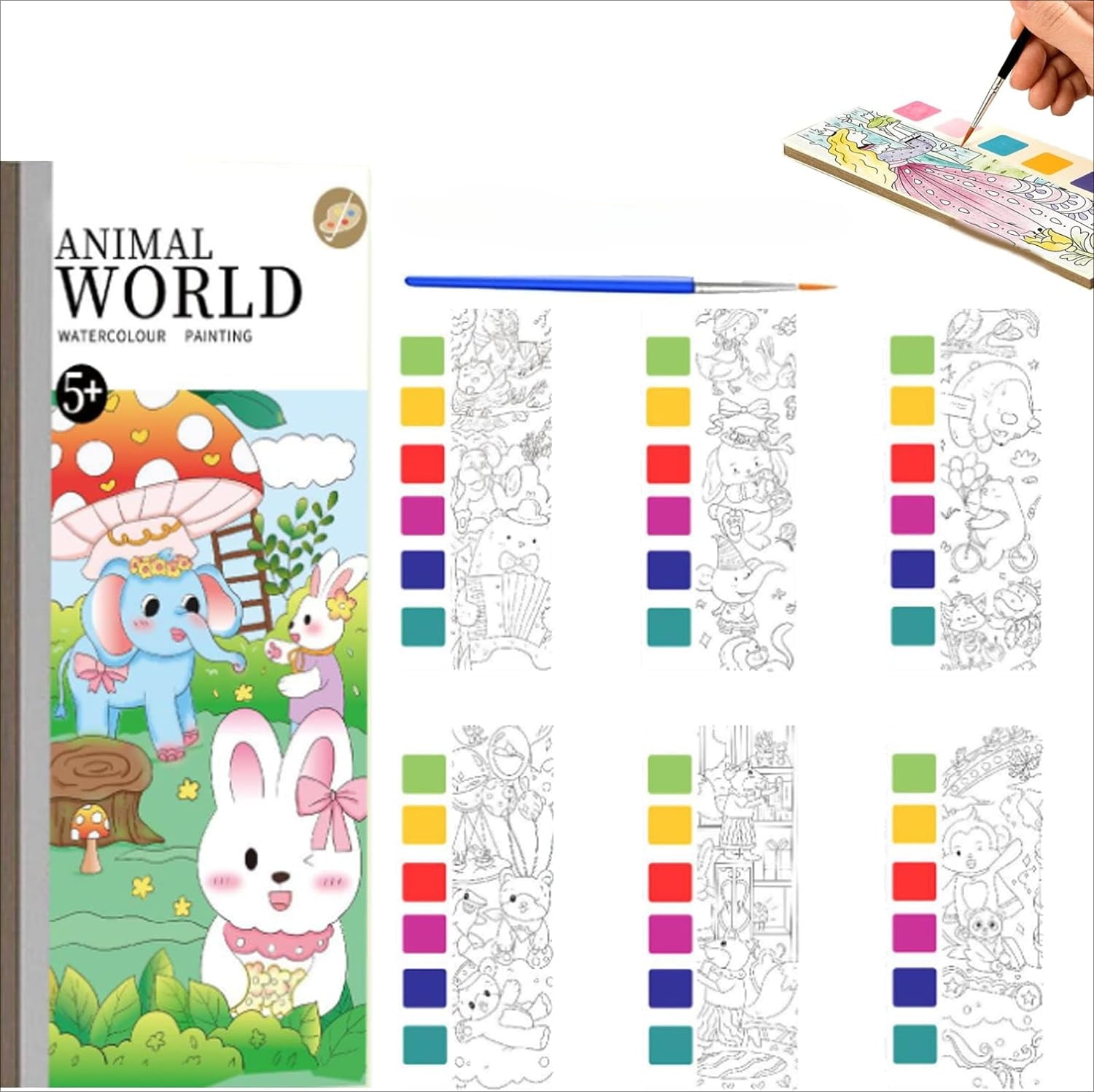 Mini Watercolor Paint Pad, Mini Paint Pad, Watercolor Paint Book ...