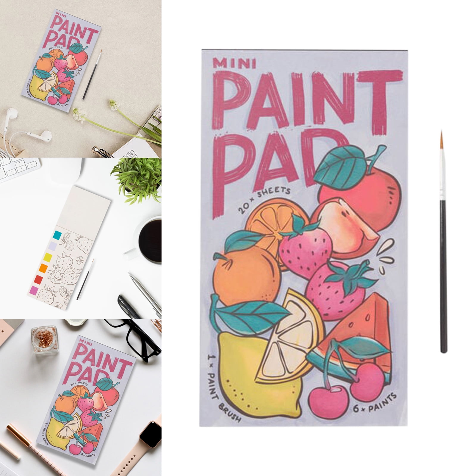 Mini Watercolor Paint Pad, Pocket Watercolor Painting Book, Watercolor ...