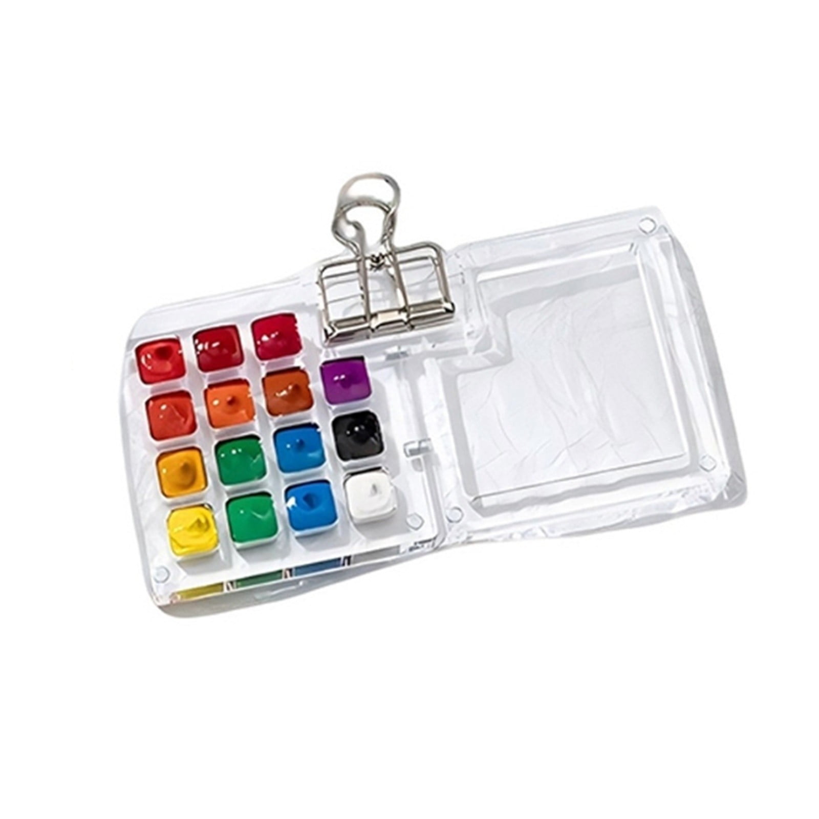 Mini Watercolor Paint Set with Acrylic Case - Portable, Long-Lasting ...