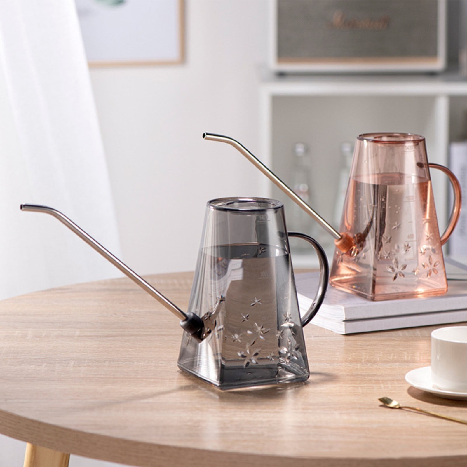 Mini Watering Can, 37 oz Clear Watering Can, Small Watering Can for ...