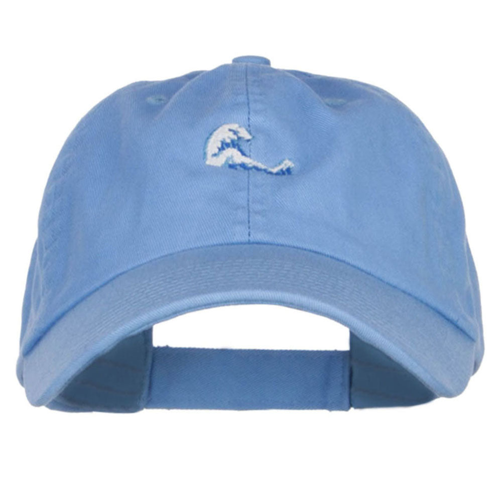 Mini Wave Embroidered Low Cap - Sky Blue OSFM - Walmart.com