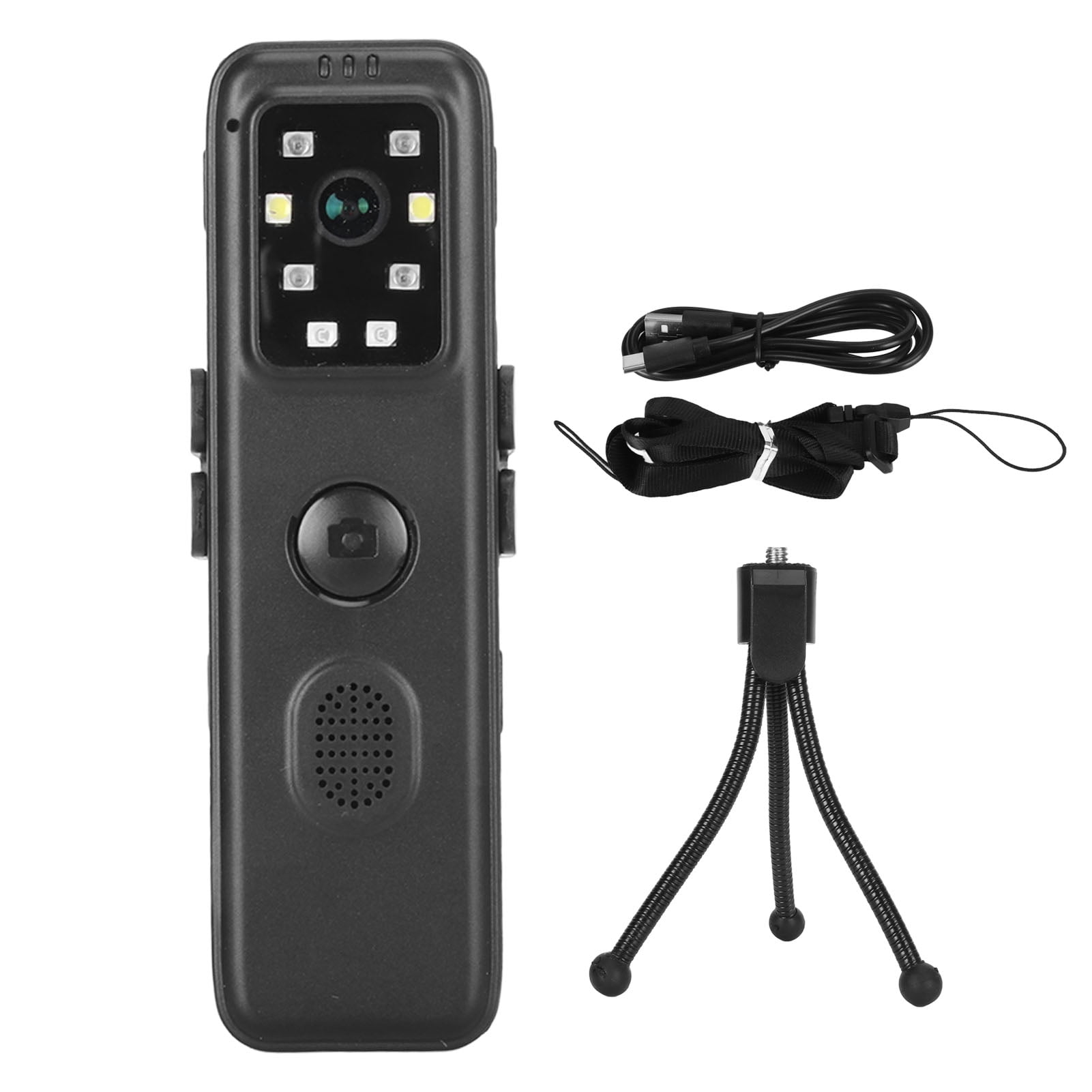 Mini Wearable Camera 1080P 0.78in Screen Night Vision Loop Recording ...
