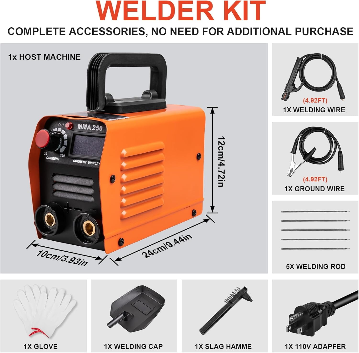 Mini Welding Machine, Upgraded Welder Machine 110V, Portable Stick ...