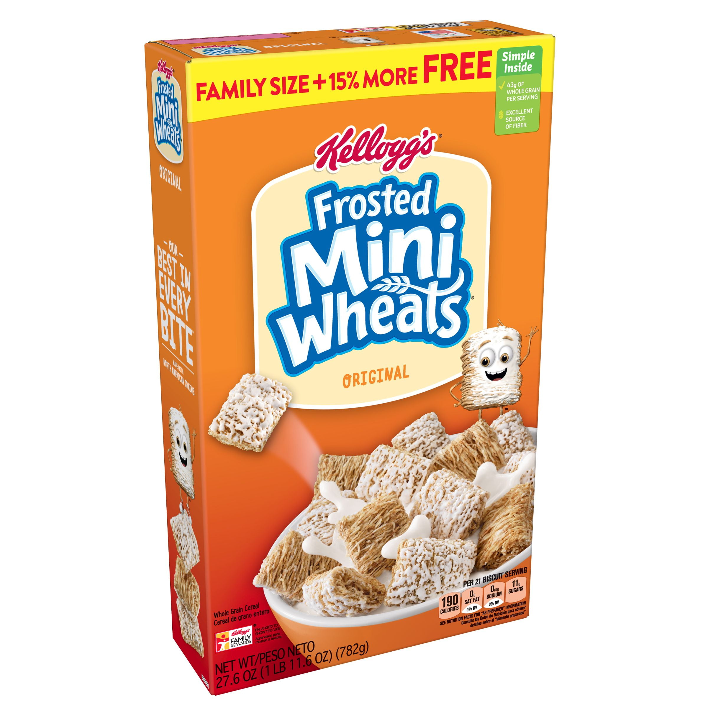 Mini Wheats Kellogg Fmw 27.6 Oz. Bonus Packs - Walmart.com