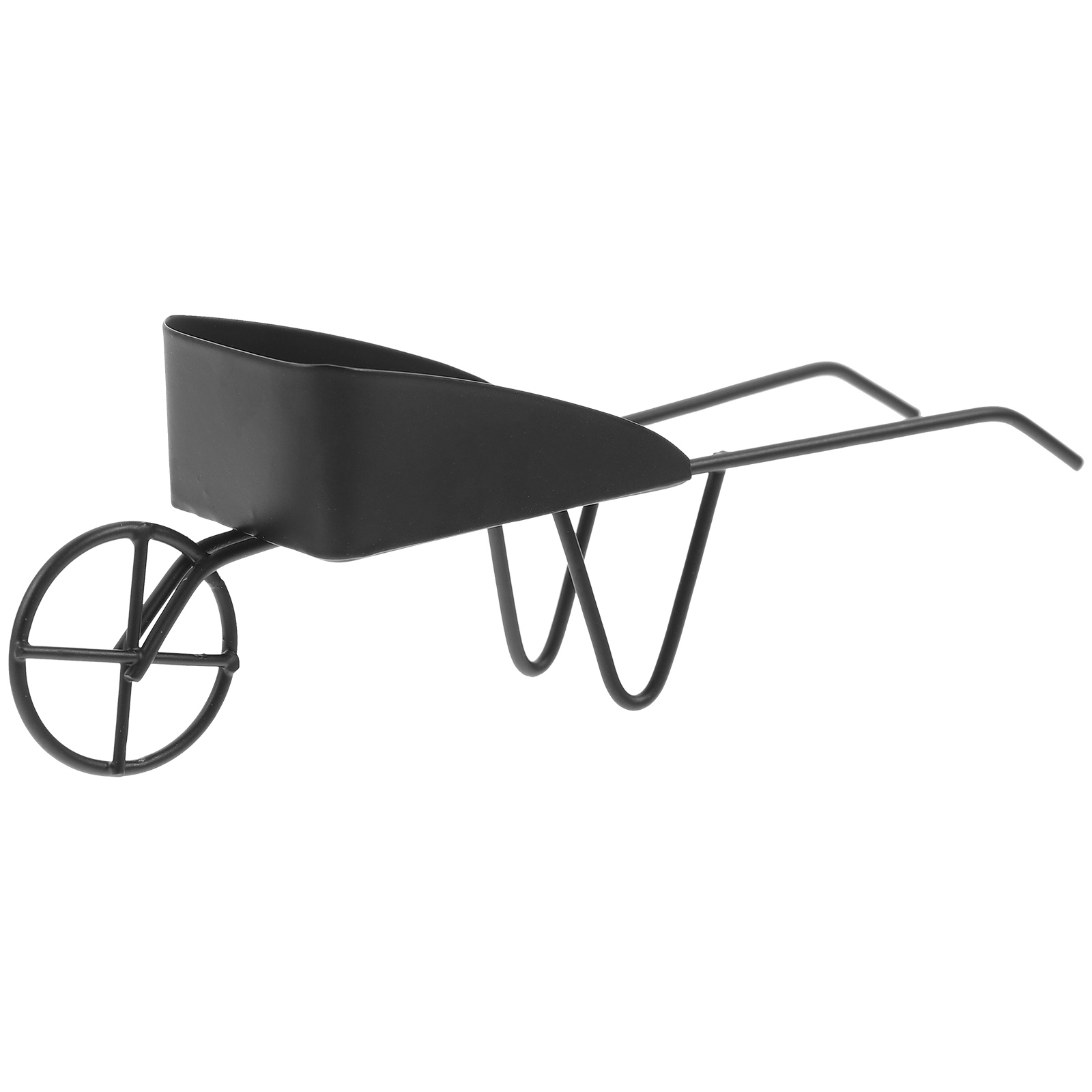 Mini Wheelbarrow Wheelbarrows Micro Landscape Props - Walmart.com