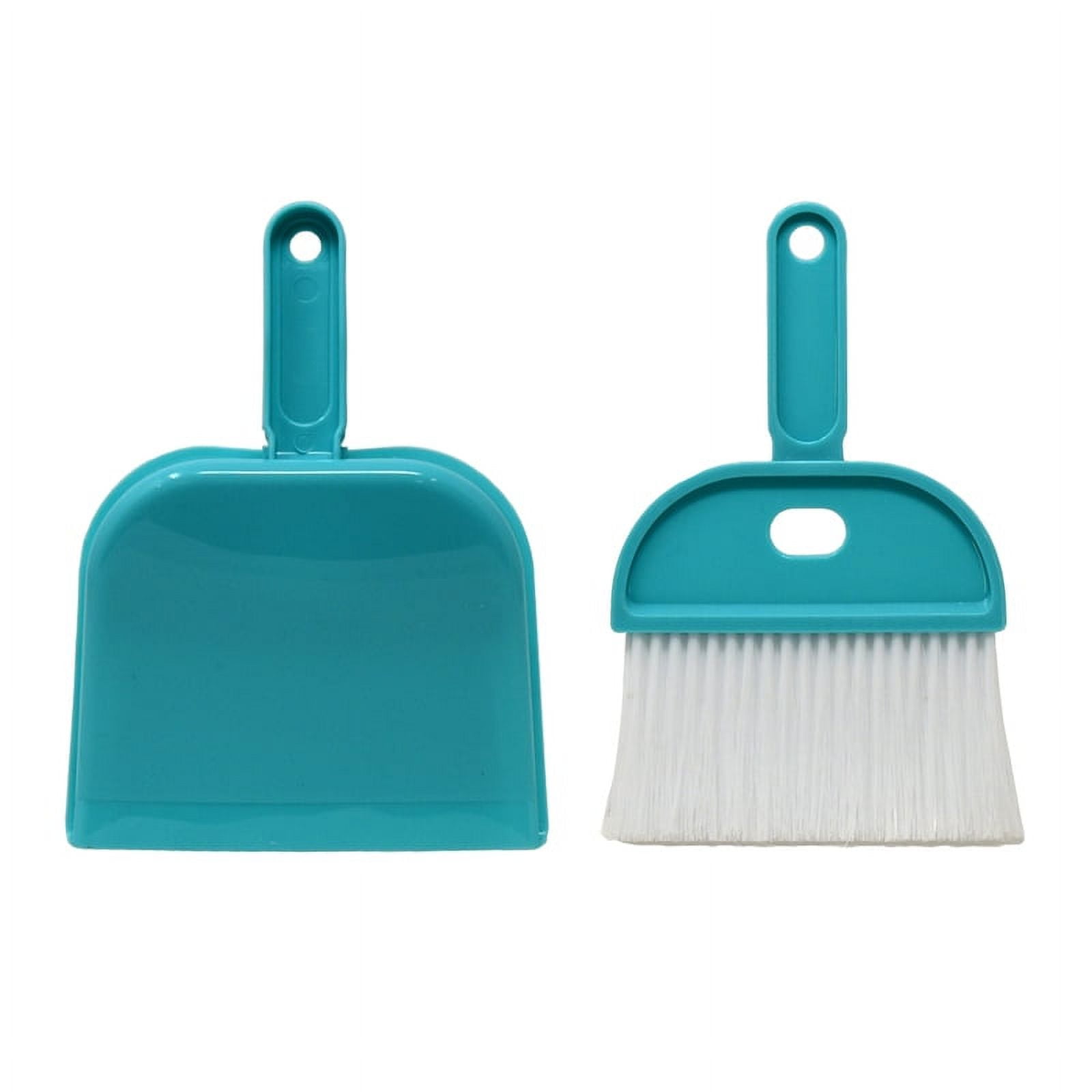 Mini Whisk Broom and Dust Pan Set, Blue - Walmart.com