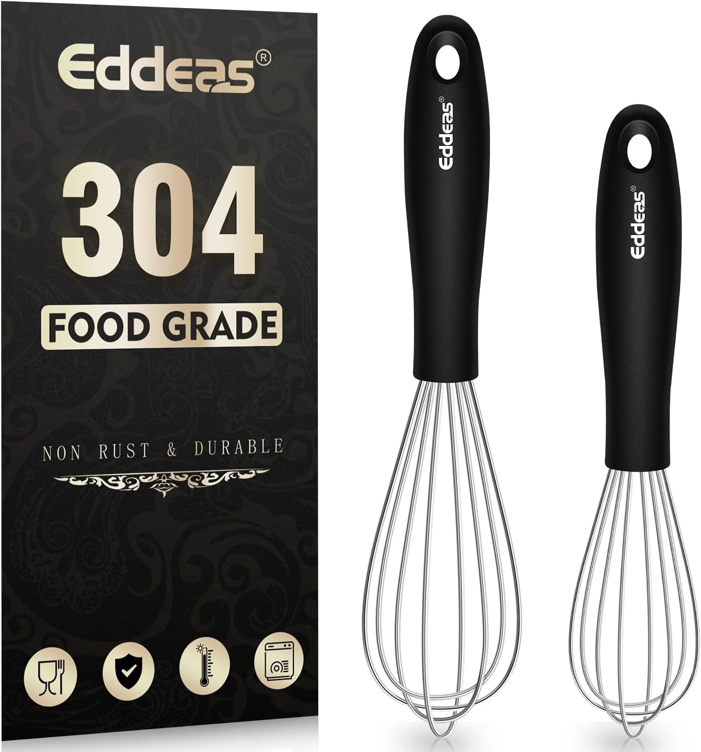 Mini Whisks - Small Whisks （7 and 5.5 inch ）Stainless Steel,Kitchen ...