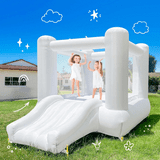 Mini White Bounce House Inflatable Bounce Castle Oxford With Slide For ...