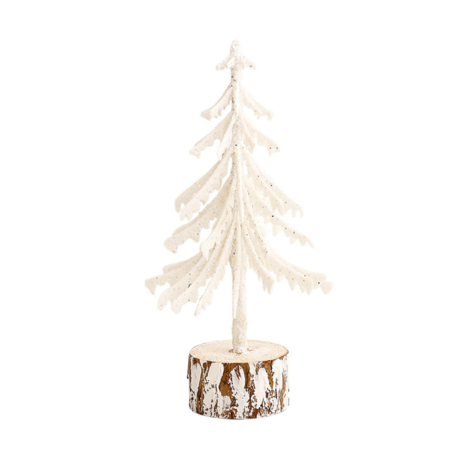 Mini White Christmas Tree – Desktop Christmas Decoration with PE ...