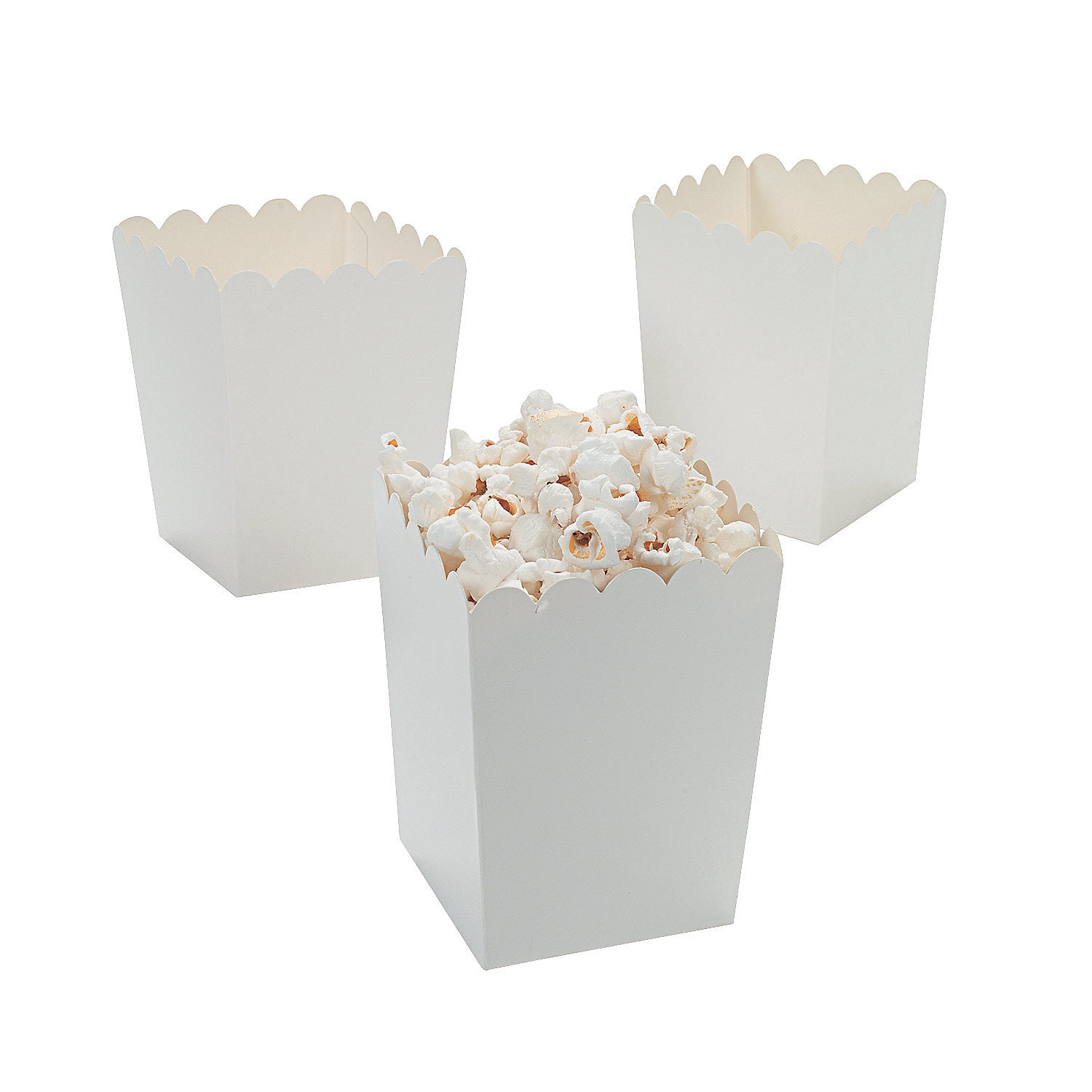 Mini White Popcorn Boxes (24Pc) - 24 Pieces - Walmart.com