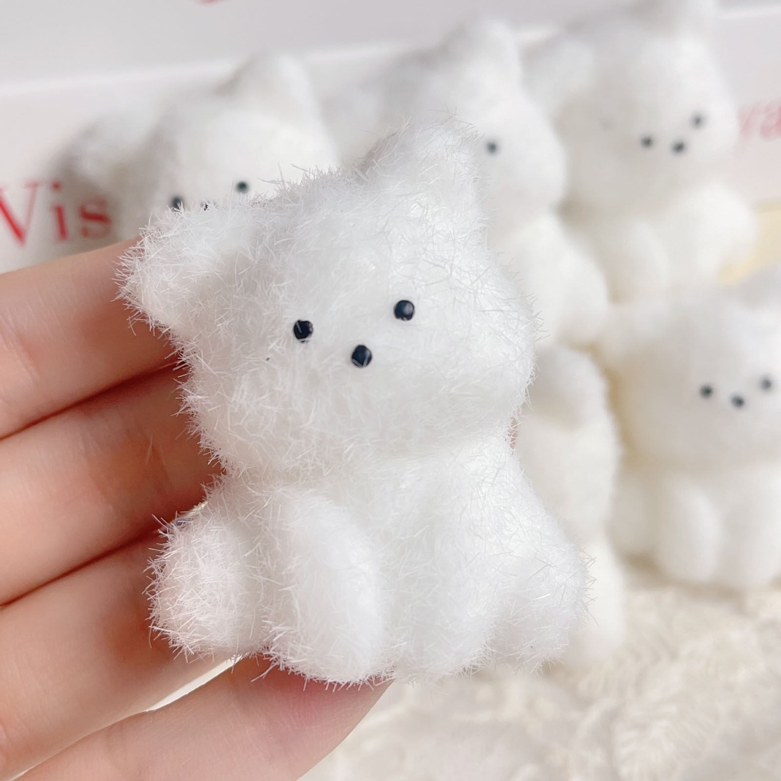 Mini White Puppy Toy ,Simulation Tiny Soft Stuffed Puppy, Mini Plush ...