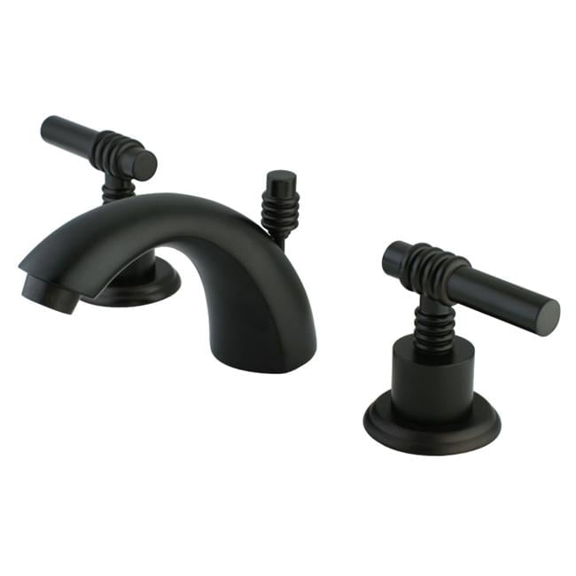 Mini Widespread Lavatory Faucet with Magellen Lever Handle - Oil Rubbed ...
