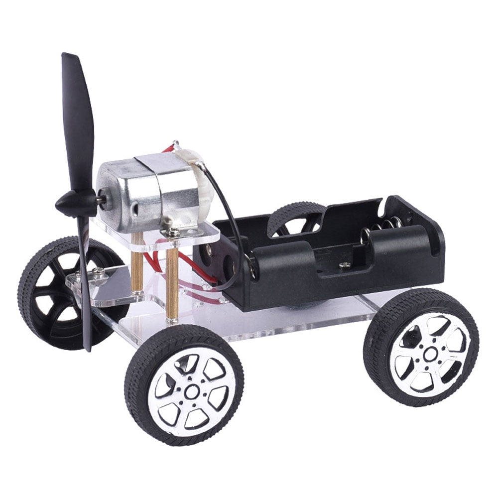Mini Wind Car Kit,130 Brush Motor Mini Wind Educational Toy Car Motor ...