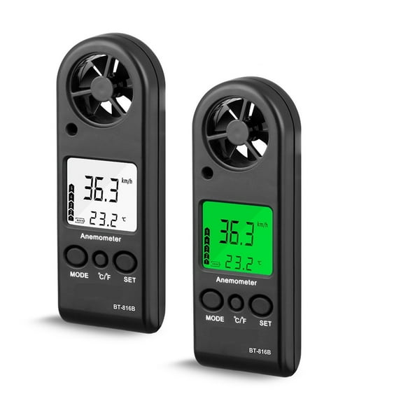 Mini Wind Speed Meter, Digital Anemometer,Wind Speed Temp Wind Chill ...
