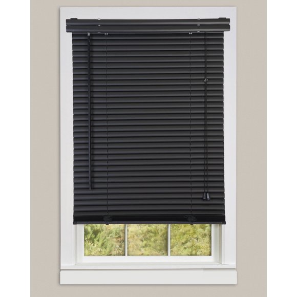 Mini Blinds in Blinds | Black - Walmart.com