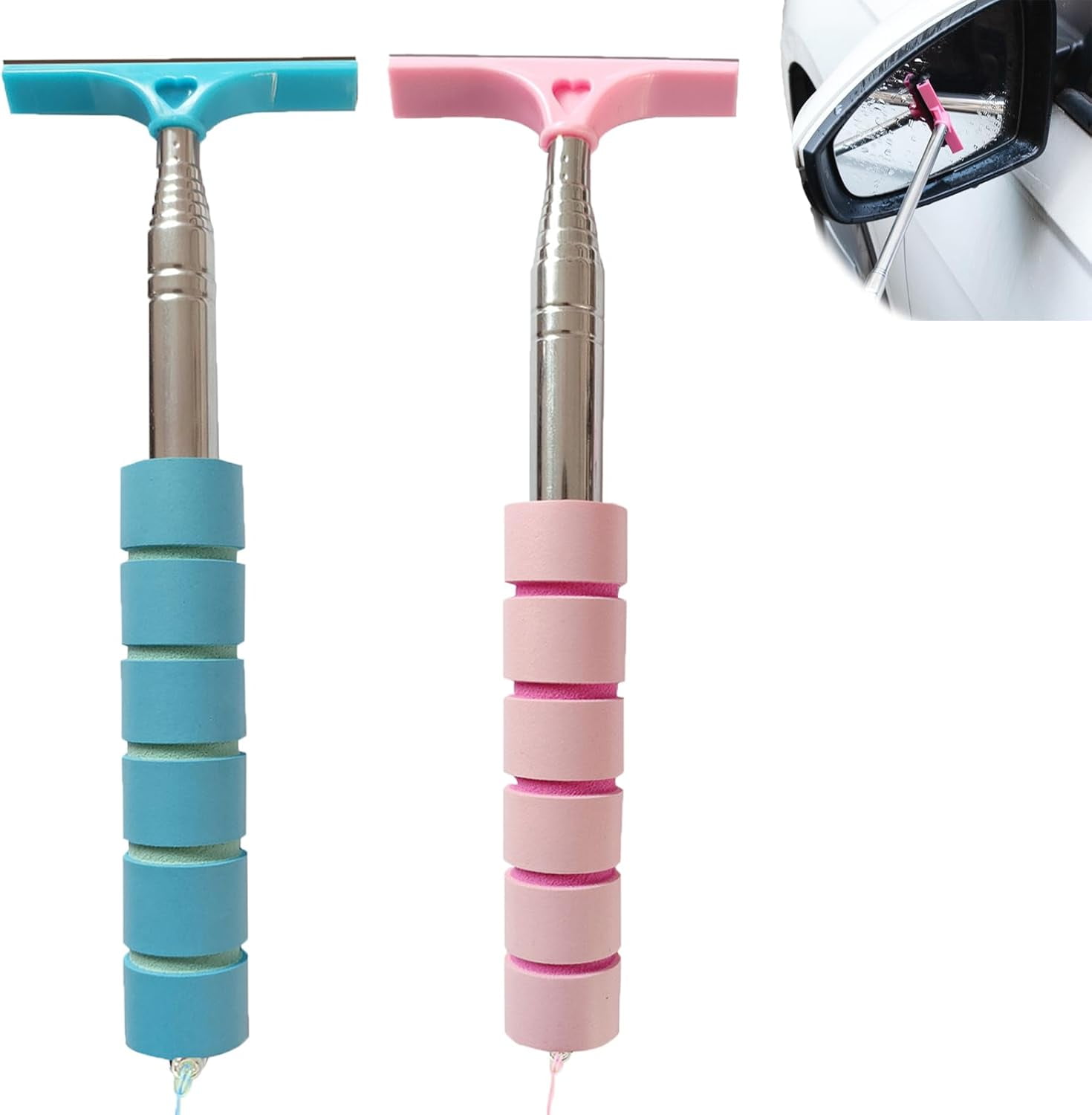 Mini Wiper for Car Side Mirror, Extendable Mini Side Mirror Wiper ...