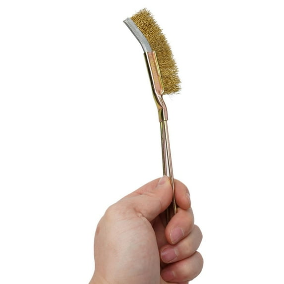 Mini Wire Brush Brass Nylon & Steel Brushes Rust Remover Cleaning ...