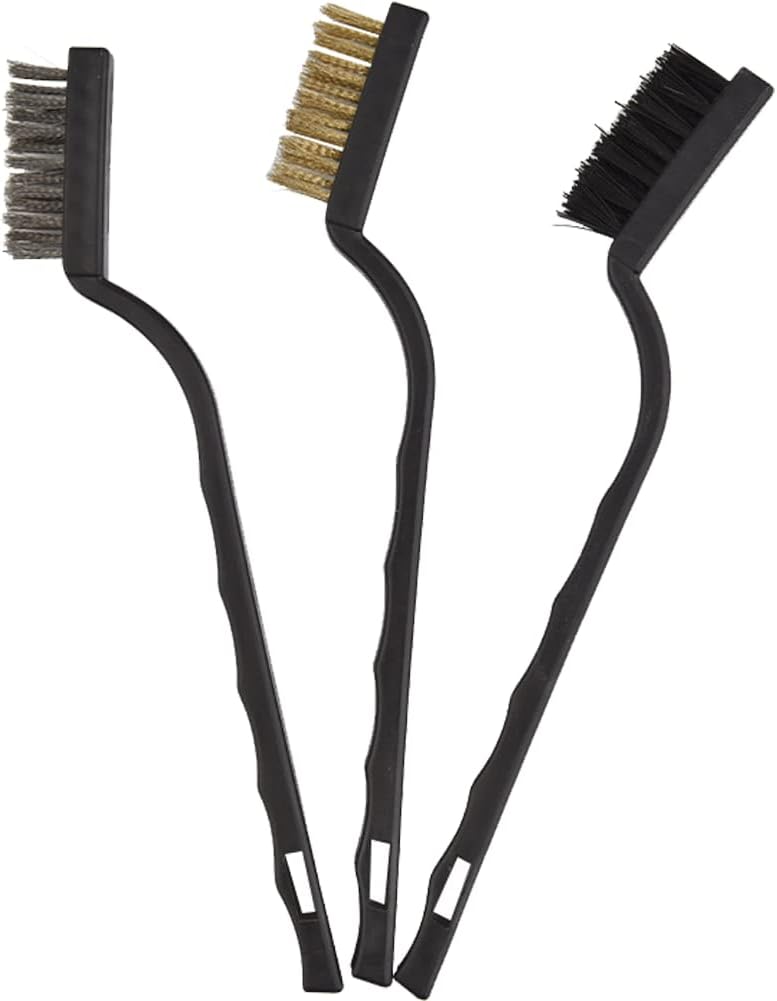 Mini Wire Brush Set 3pcs Multifunctional Kitchen Brush Curved Handle ...