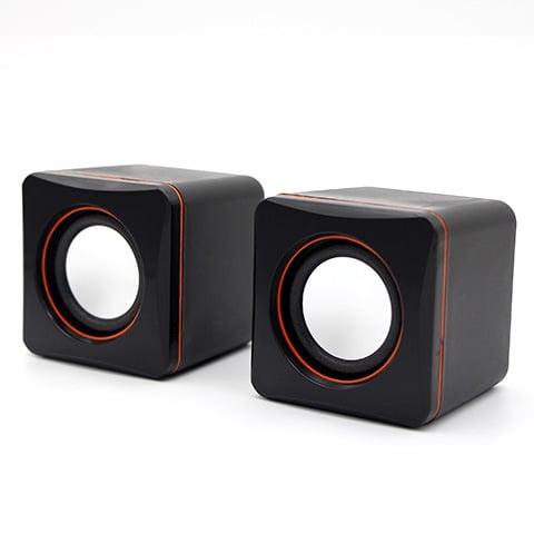 Mini Wired Desktop Computer Speaker, Dual Channel Stereo for PC ...
