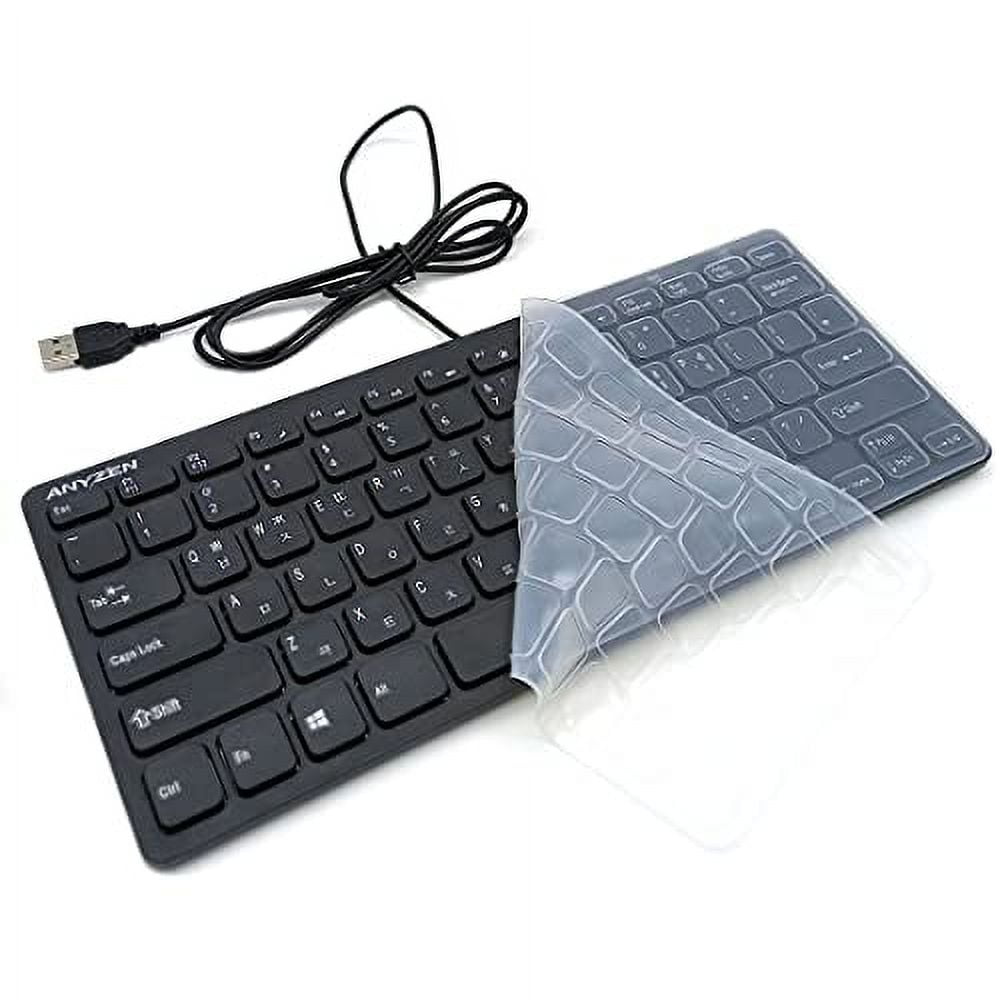 Mini Wired Keyboard(Korean-English) Ultra Thin and Light Portable 78 ...