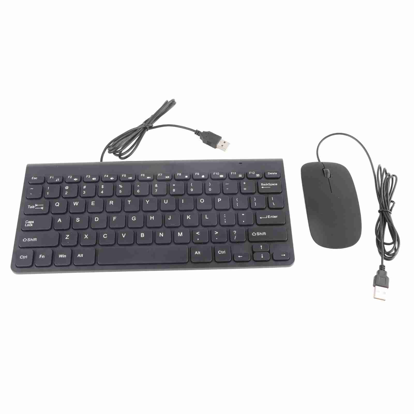 Mini Wired Keyboard Mouse, Easy USB Connection, Durable 1.3ft Cable ...