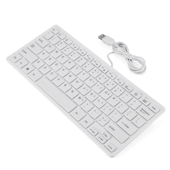 Mini Wired Keyboard Ultra Thin and Light Portable 78 Keys Small USB ...