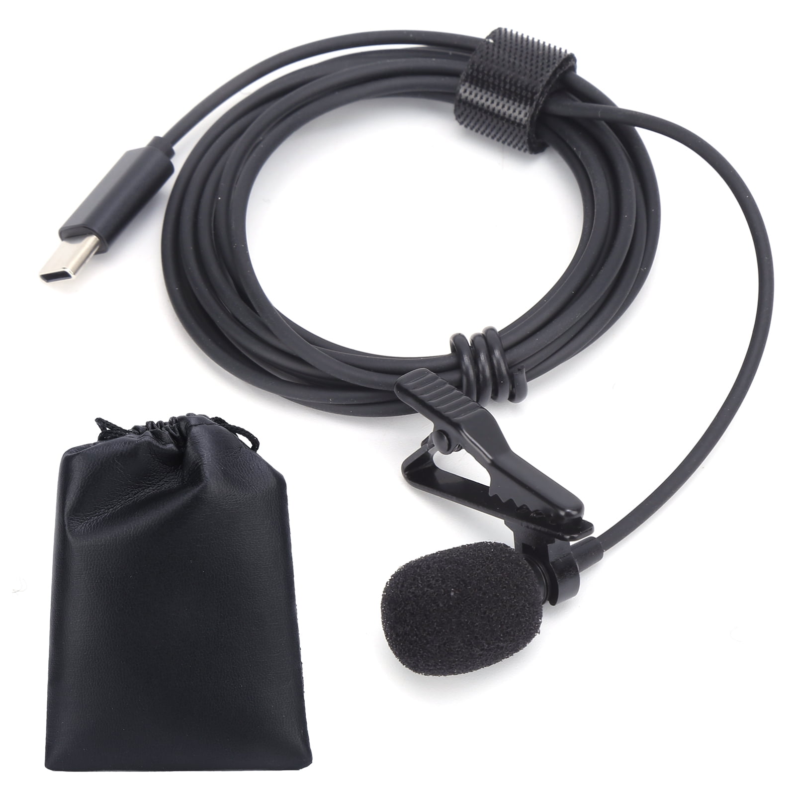 Mini Wired Lavalier Lapel Microphone, Small Clip-On Lav Mic for Live ...
