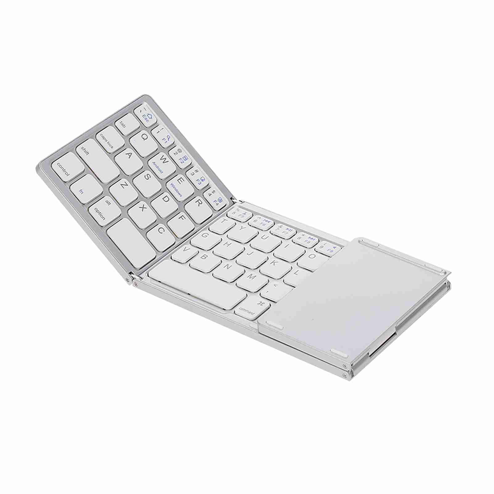 Mini Wireless BT Keyboard Mini Folding Keyboard Portable Ultra Slim BT ...