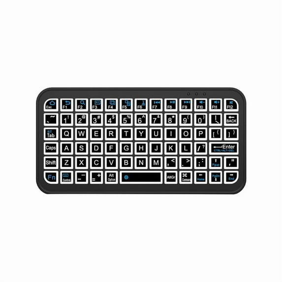 Mini Wireless Bluetooth 5.2 Keyboard 5inch Keycups 7 Color Backlit ...