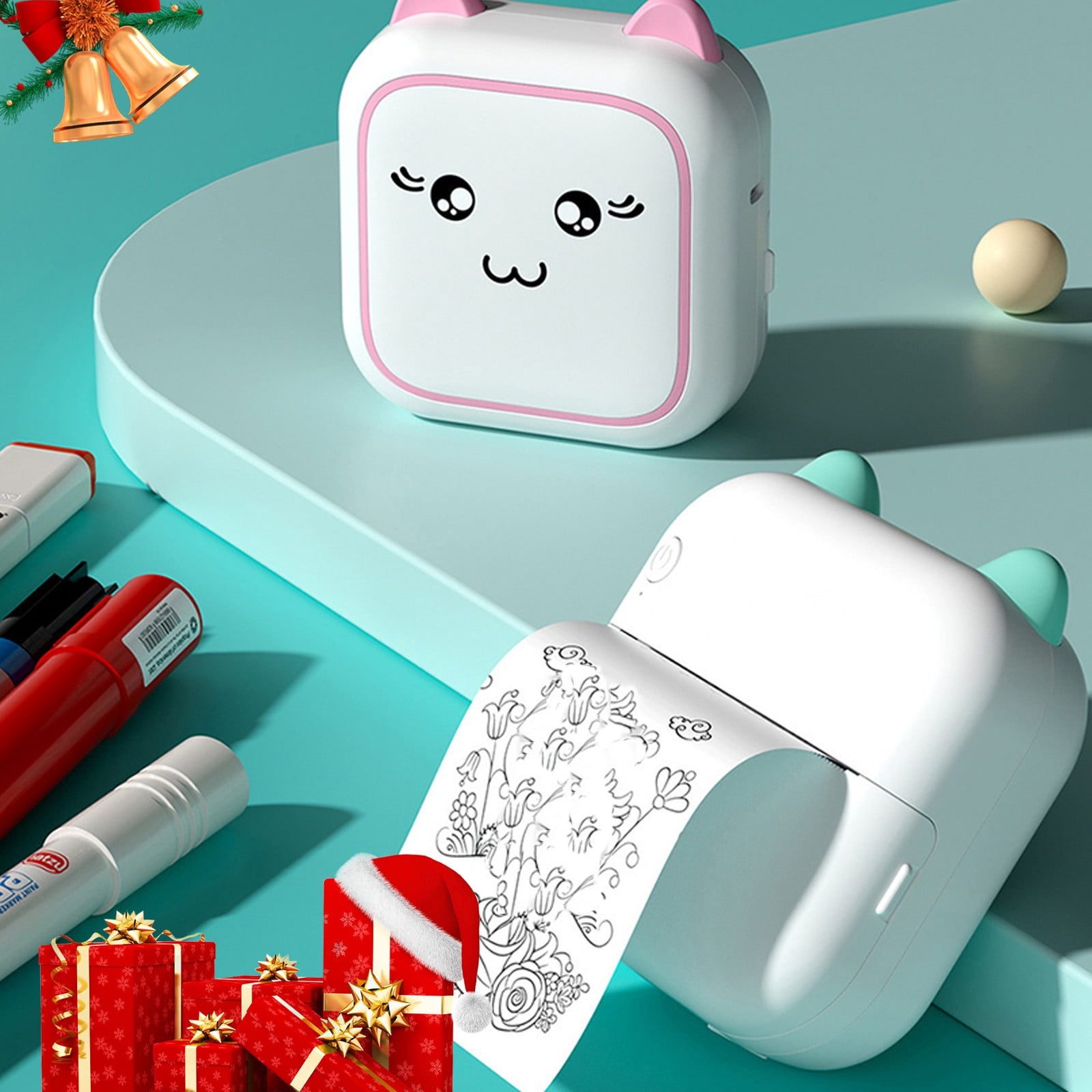 Mini Wireless Bluetooth Printer, Thermal Inkless Printing, for android ...