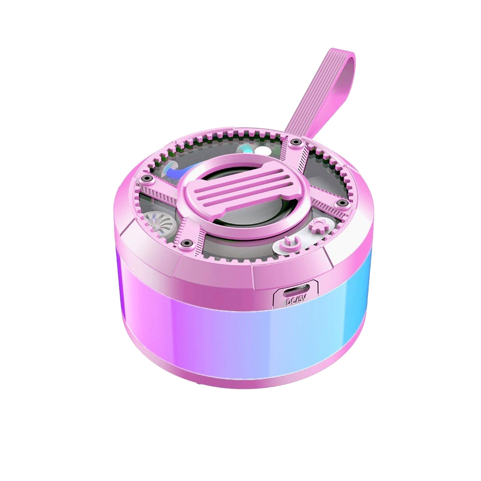 Mini Wireless Bluetooth Speaker Portable Bass Booster with Mecha LED ...