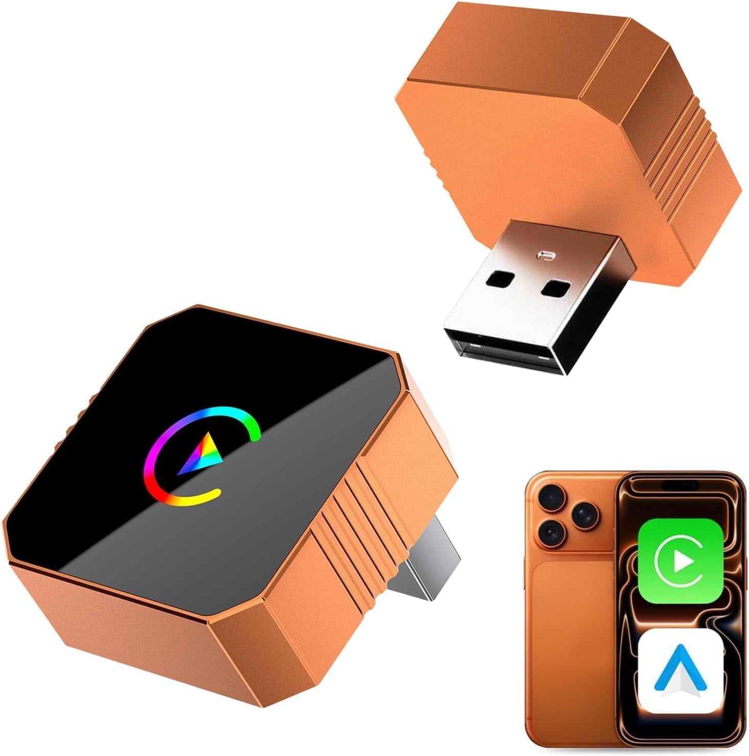 Mini Wireless CarPlay Adapter Upgrade Wired to Wireless for CarPlay ...